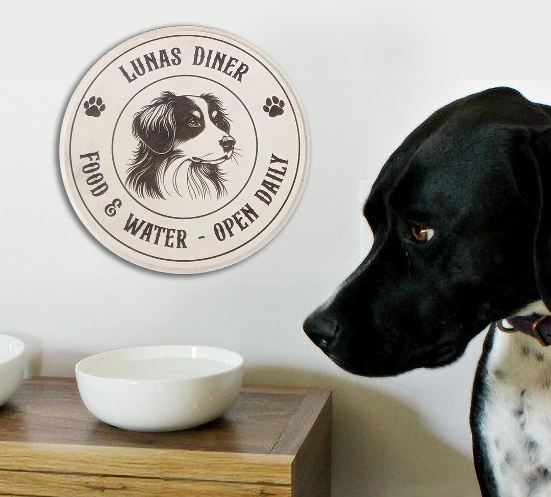 Personalized Doggy Diner Sign, Wood Sign, Laser Engraved, Pet Parent ...
