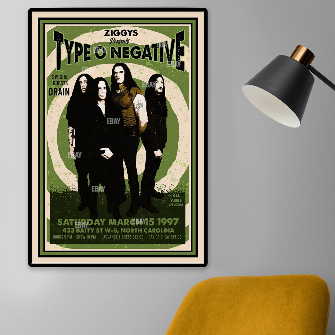 Type O Negative - Illustrated Concert Poster - Fan Art Original ...