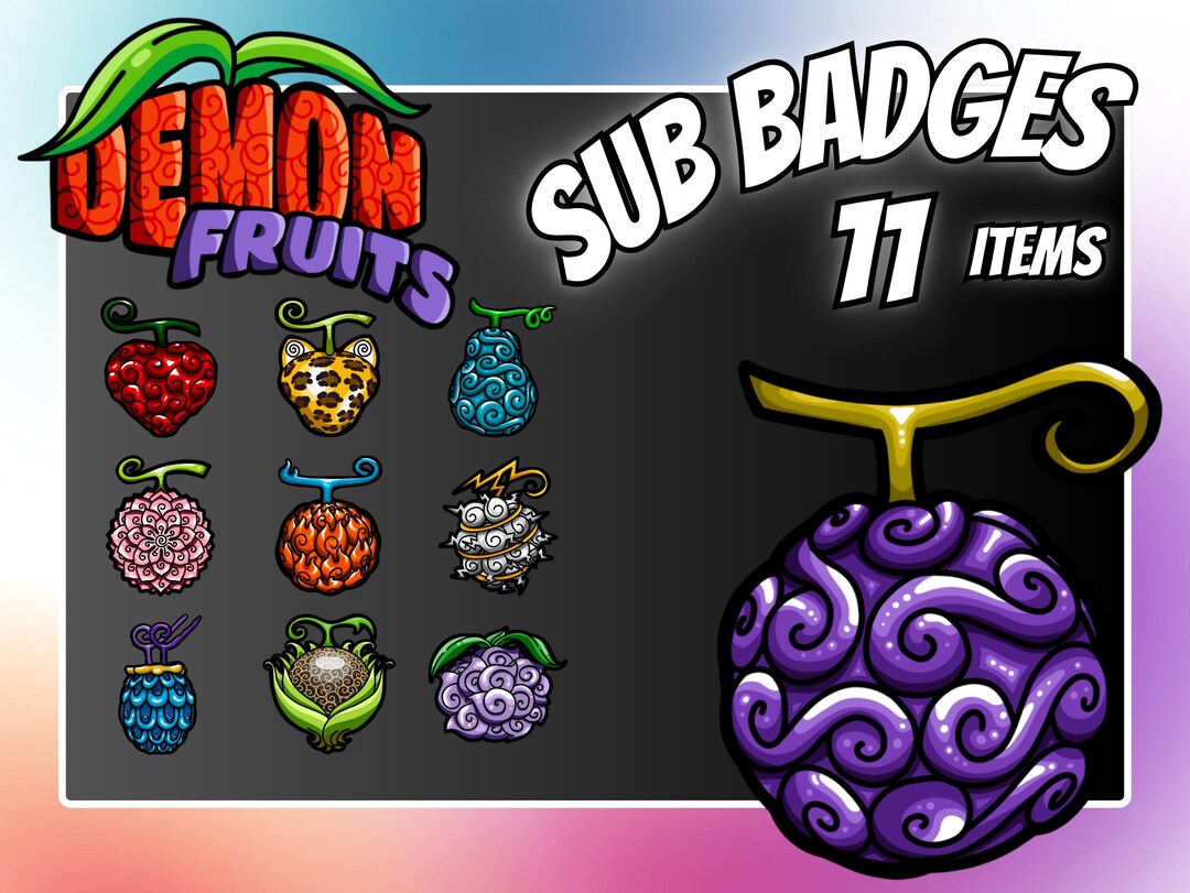 Sub Badges DEVIL FRUITS - Etsy