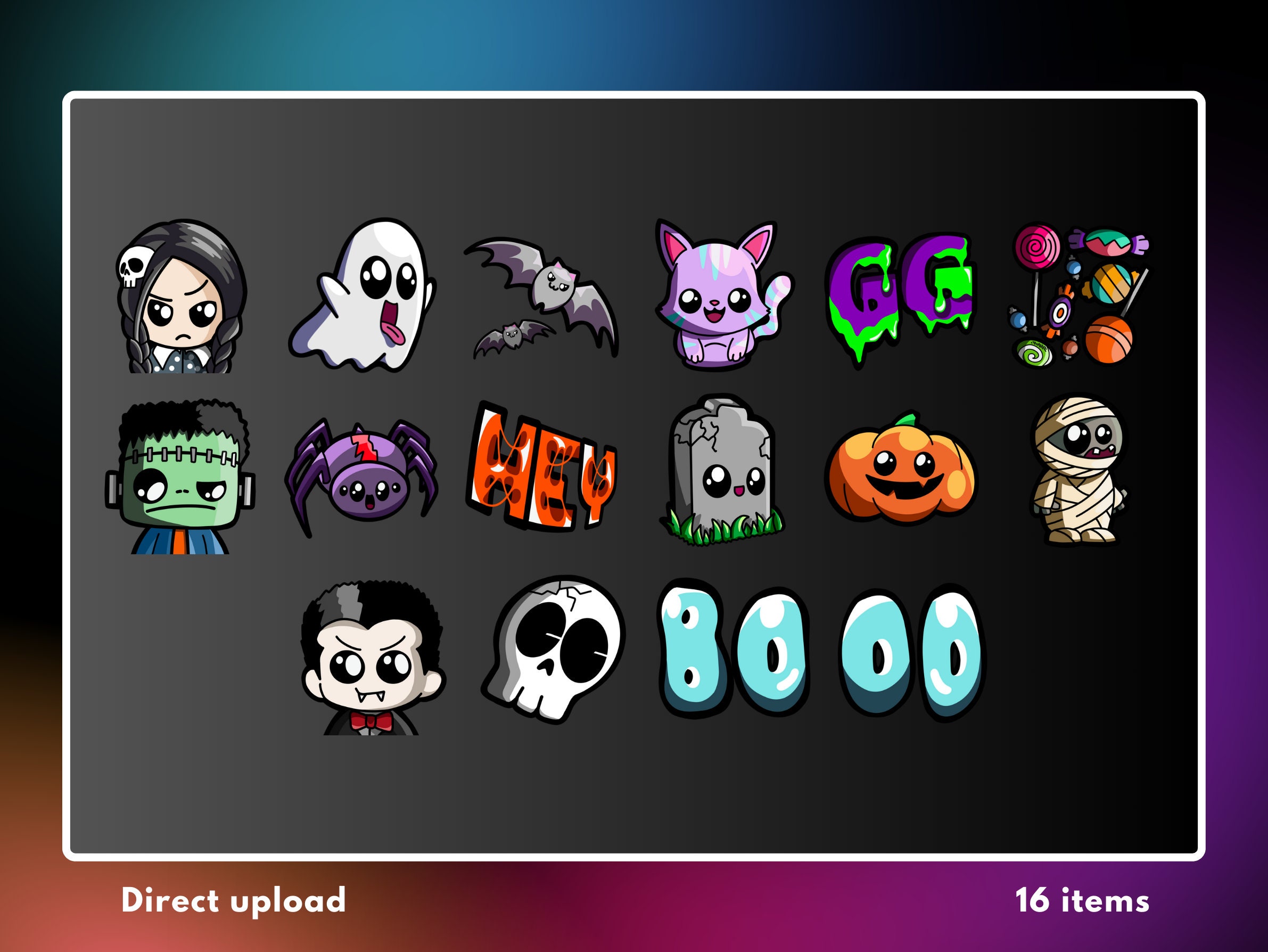 CUTY & SCARY Emotes - Etsy