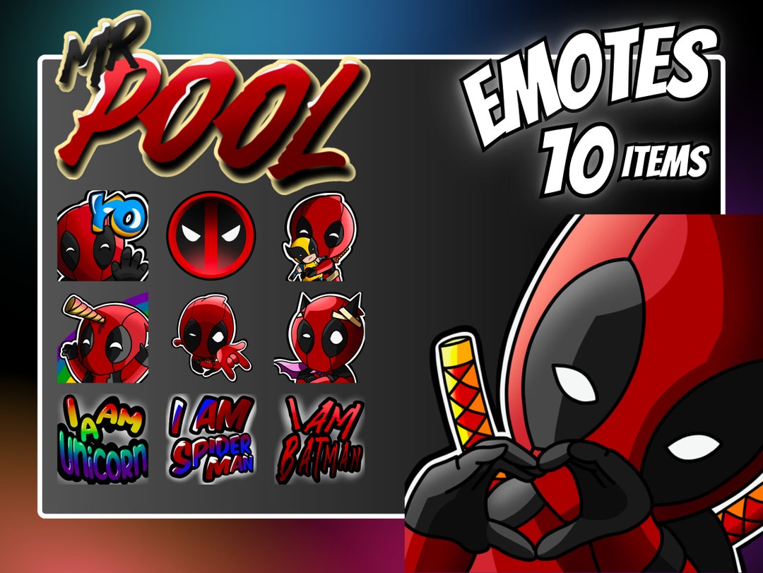 MR POOL Emotes - Etsy