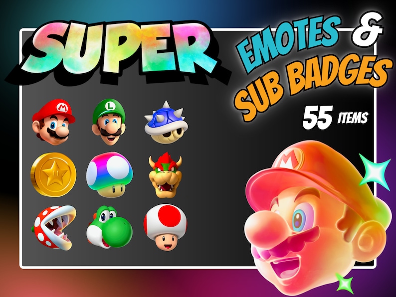 SUPER PACK Emotes & Sub Badges - Etsy