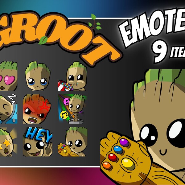 Groot Emote Twitch - Etsy
