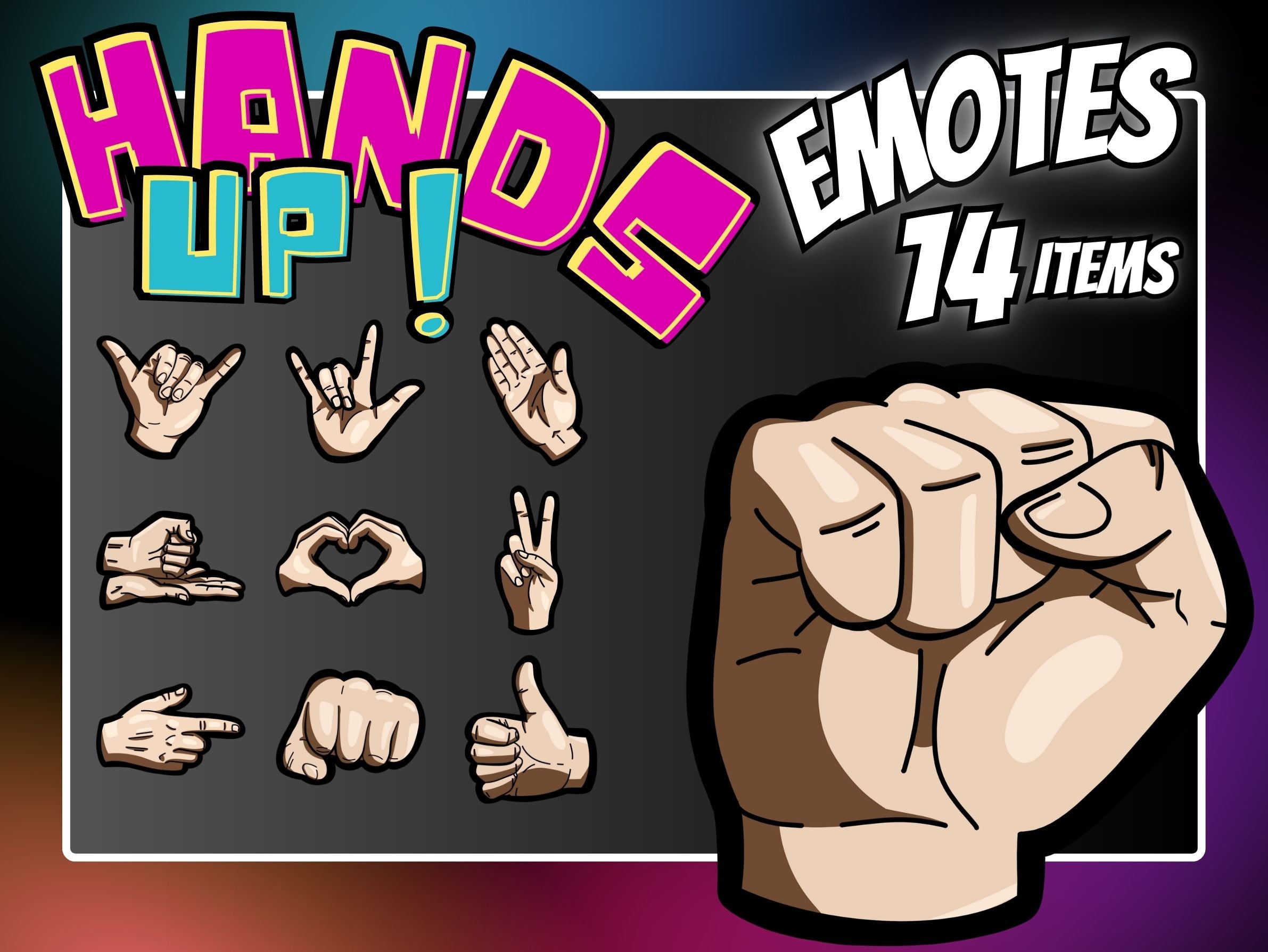 HANDS Emotes - Etsy