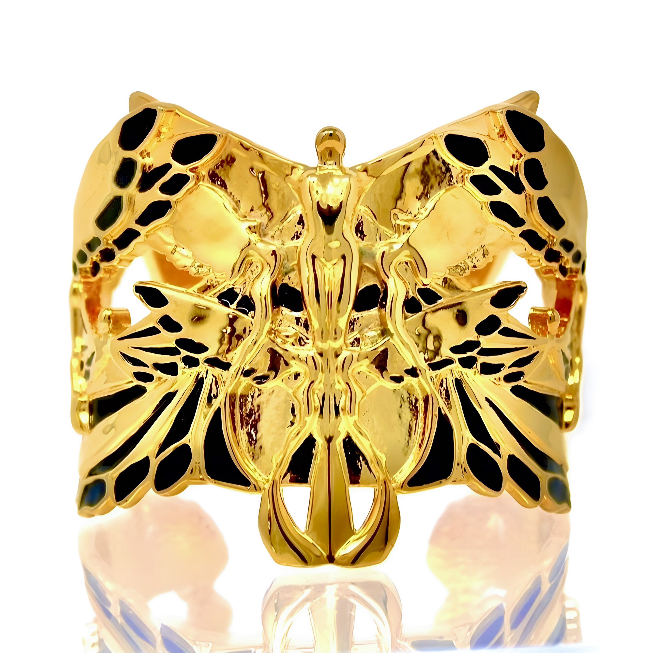 Unique Cuff Bracelet soaring Gold & Champagne Gift, Gift for Mom ...
