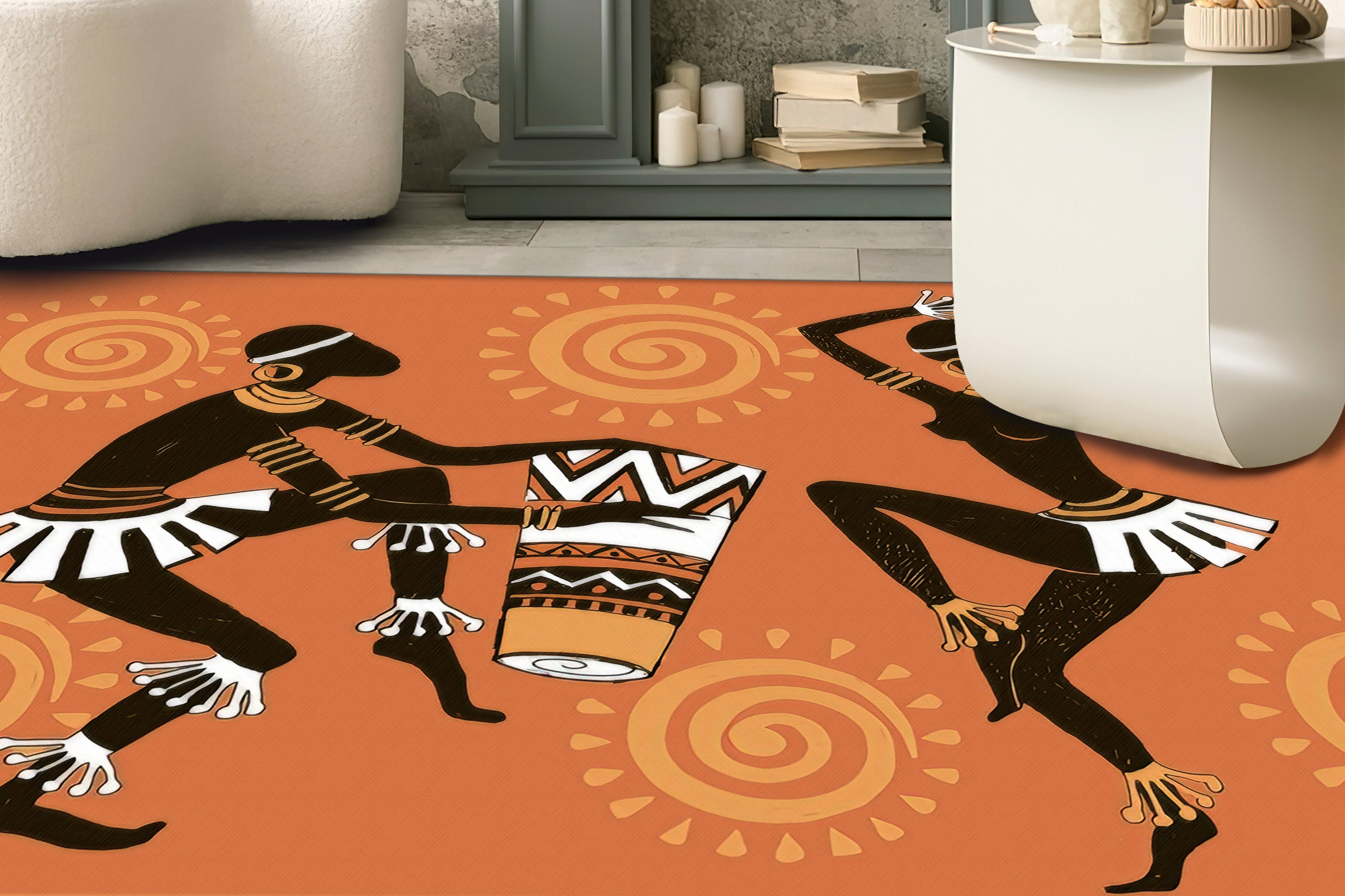 African Woman Rugs, African Couple Rugs, African Dancers Rug, Ethnic ...