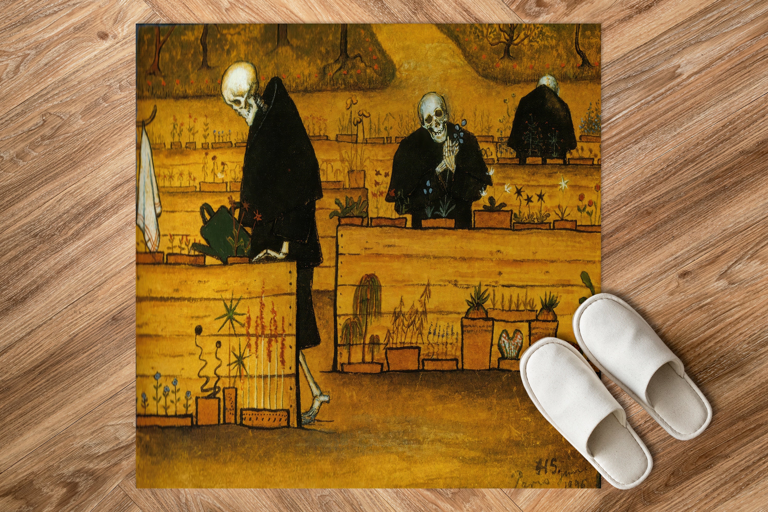 The Garden of Death Rug Hugo Simberg Rug Man Cave Rug - Etsy