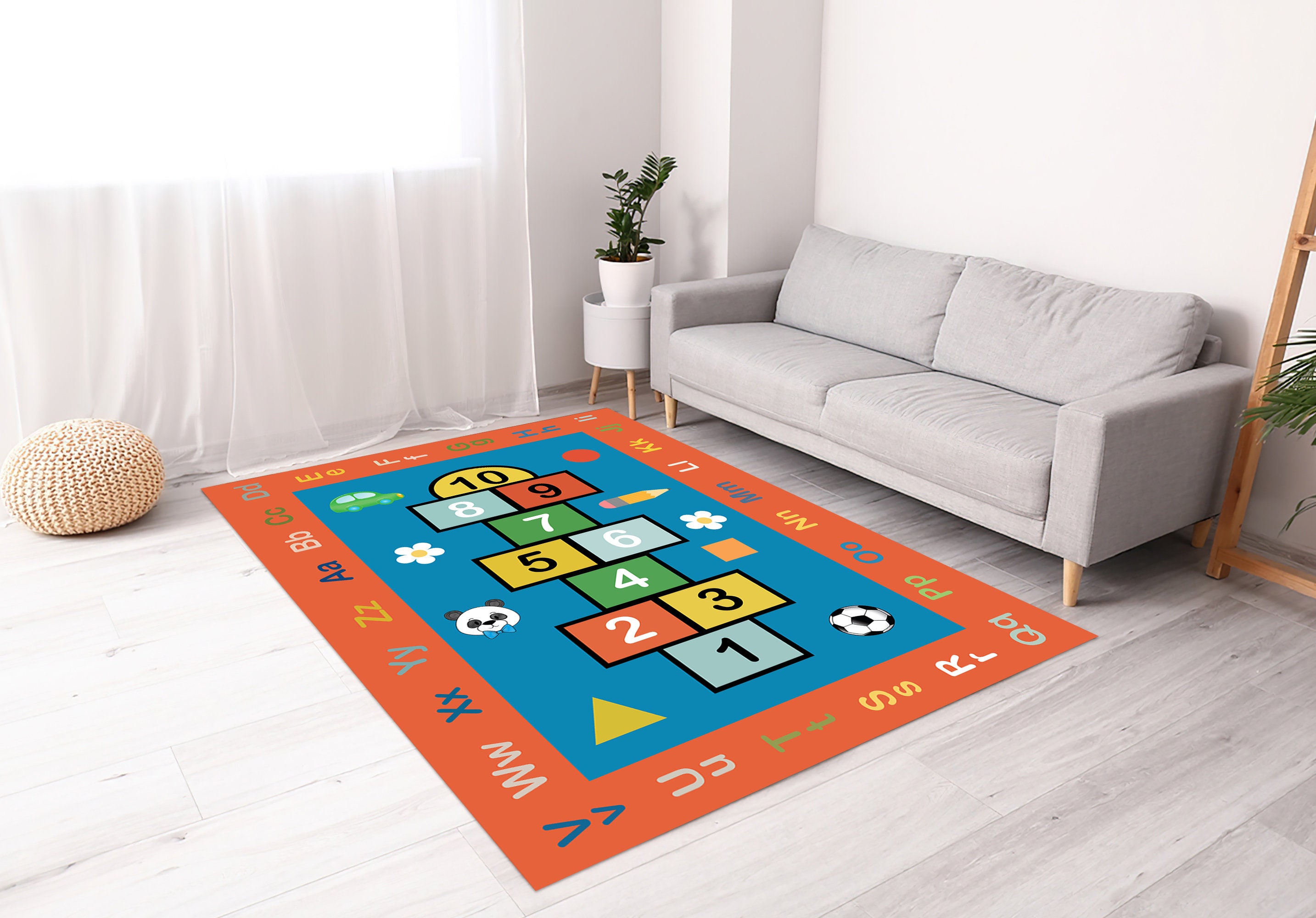Hopscotch Rug Educational Rug Numbers Rugs Kids Rugs - Etsy