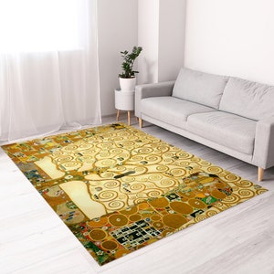 Klimt the Tree of Life Rug, Tree Life Rugs, Gustav Klimt Rug ...