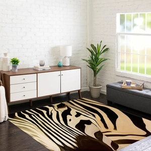 Abstract Zebra Rugs, Modern Rugs, Zebra Rug, Animal Rugs, Non-slip ...