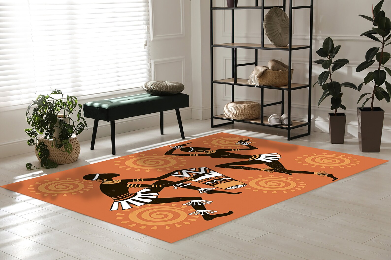 African Woman Rugs, African Couple Rugs, African Dancers Rug, Ethnic ...