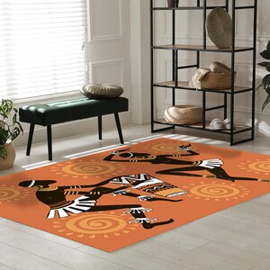 African Woman Rugs, African Couple Rugs, African Dancers Rug, Ethnic ...