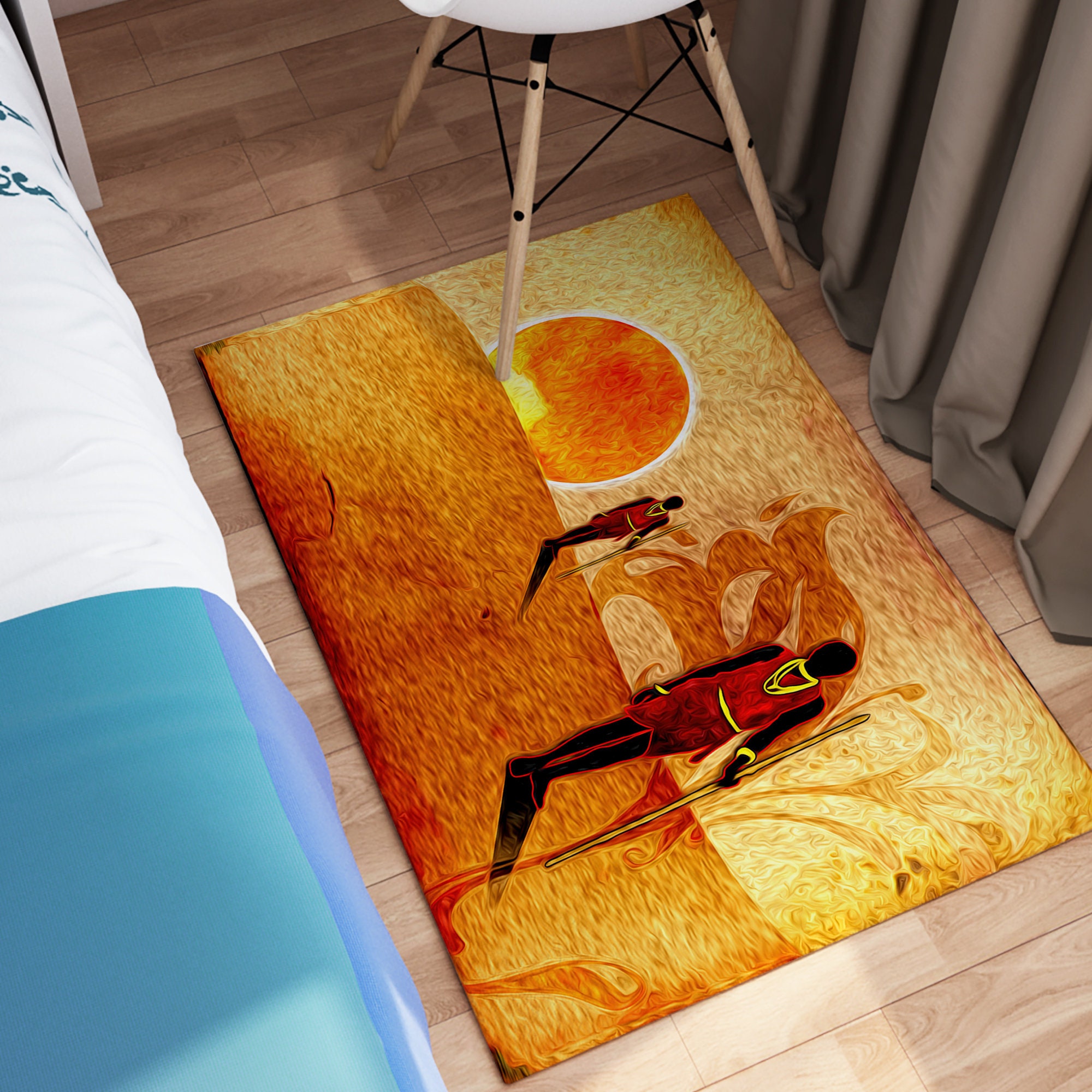 Desert Rugs, African Rug, African Man Rugs, Abstract Rug, Small Rug ...