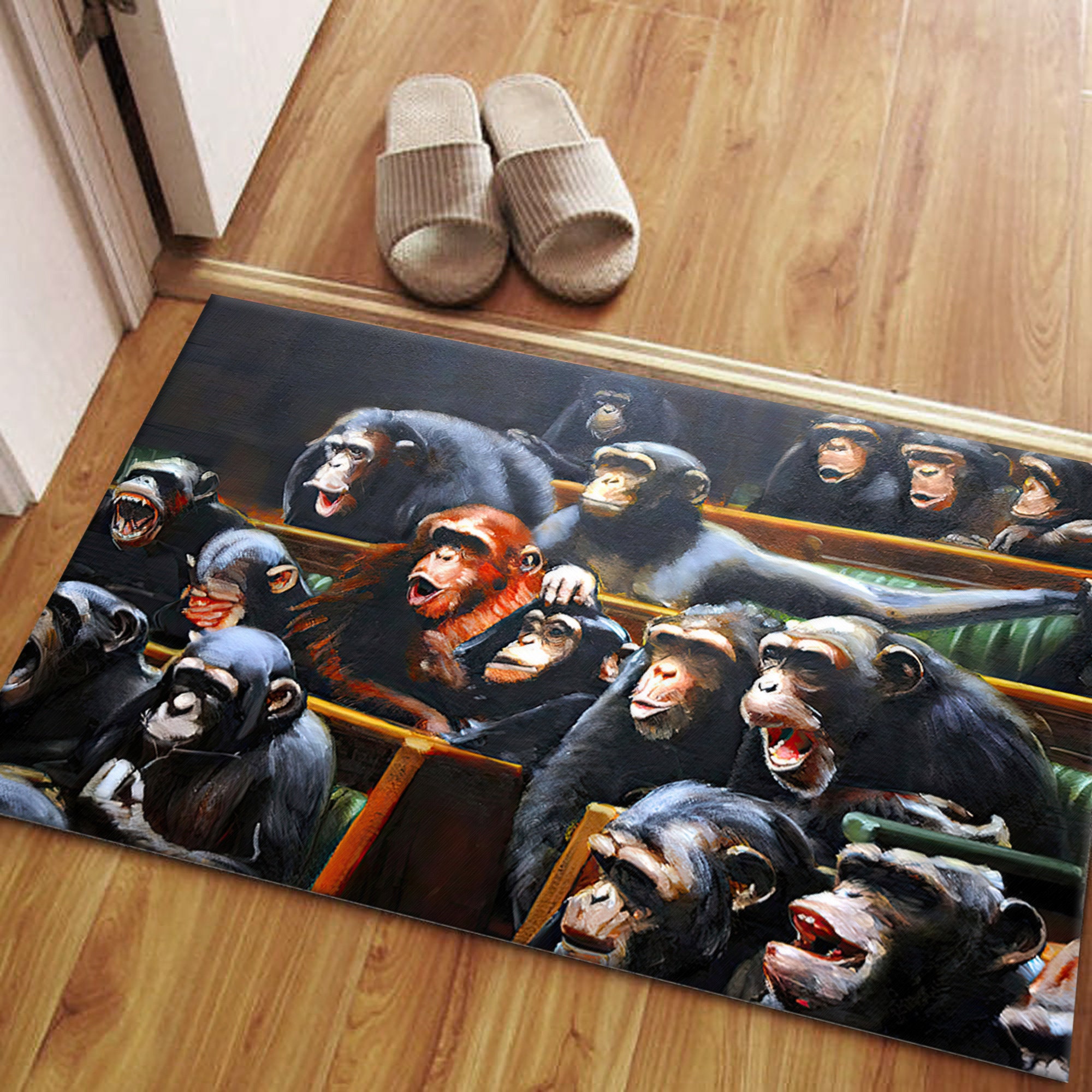 Monkeys Parliament Rug, Monkey Rug, Banksy Rug, Street Rug, Gift Rug ...