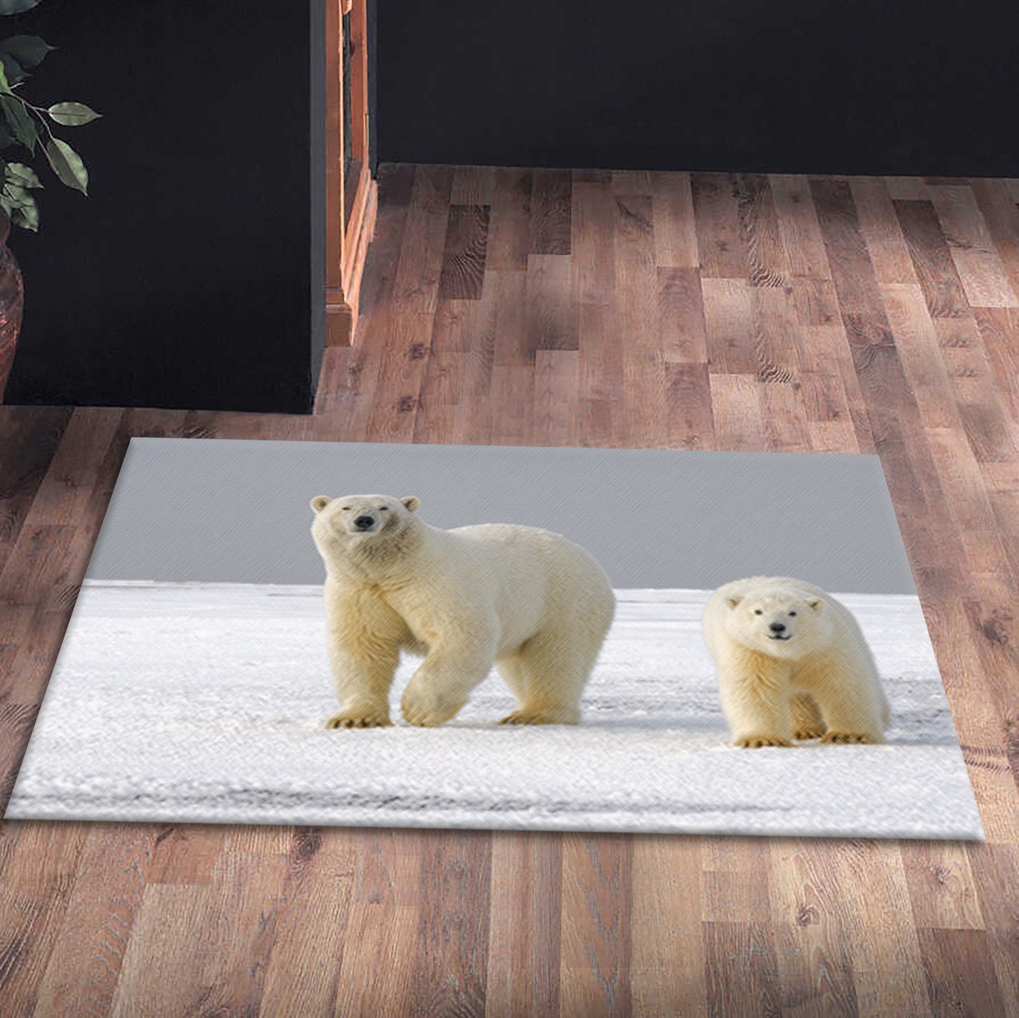 Bear Rugs, Two Bears Rug, Polar Bear Rug, Animal Rug, Wall Hanging Rug ...