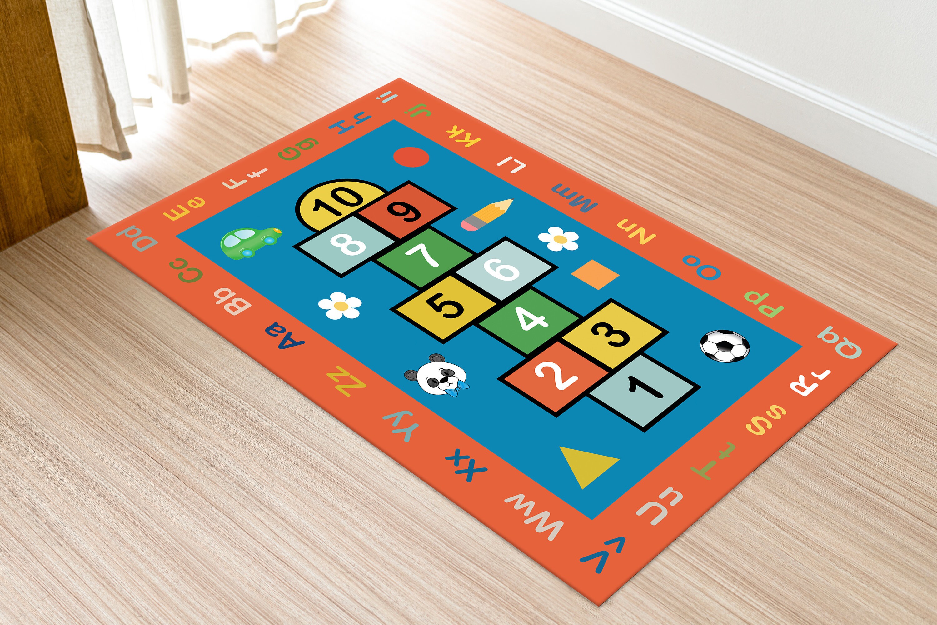 Hopscotch Rug Educational Rug Numbers Rugs Kids Rugs - Etsy