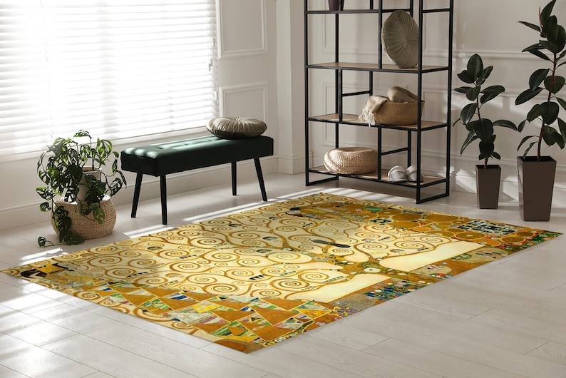 Klimt the Tree of Life Rug, Tree Life Rugs, Gustav Klimt Rug ...