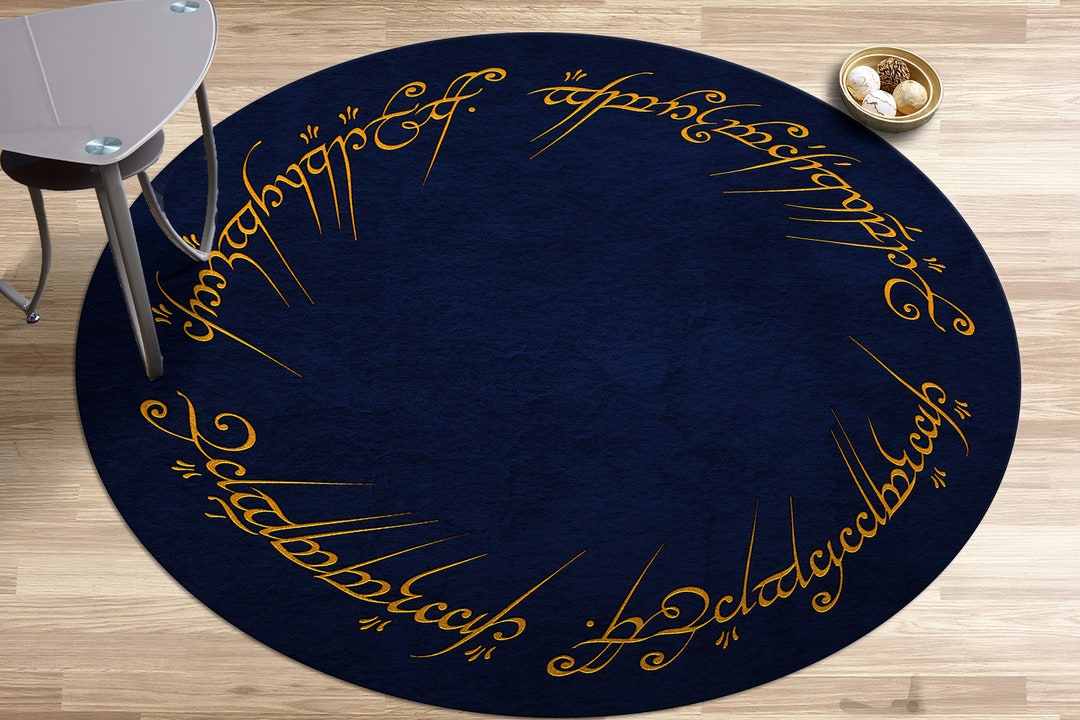 Lord of the Rings Rugs Round Rugs Best Movie Rugs Modern - Etsy