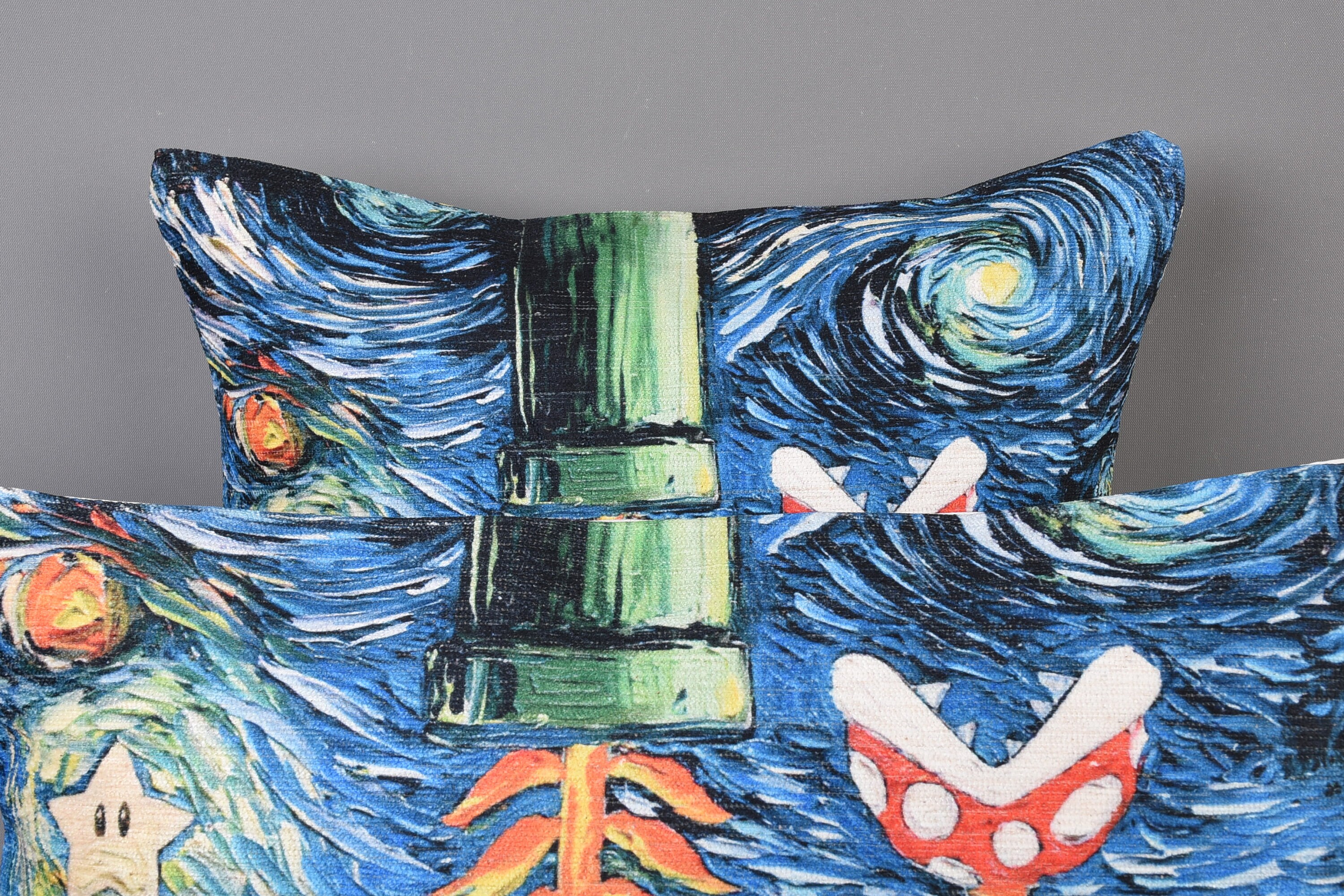 Mario Starry Night Pillow, Game Room Decor, Mario Bros, Mario World ...
