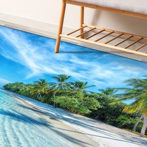 Tropical Ocean Rug, Beach Landscape Rug, Sea Rug, Landscape Rugs ...