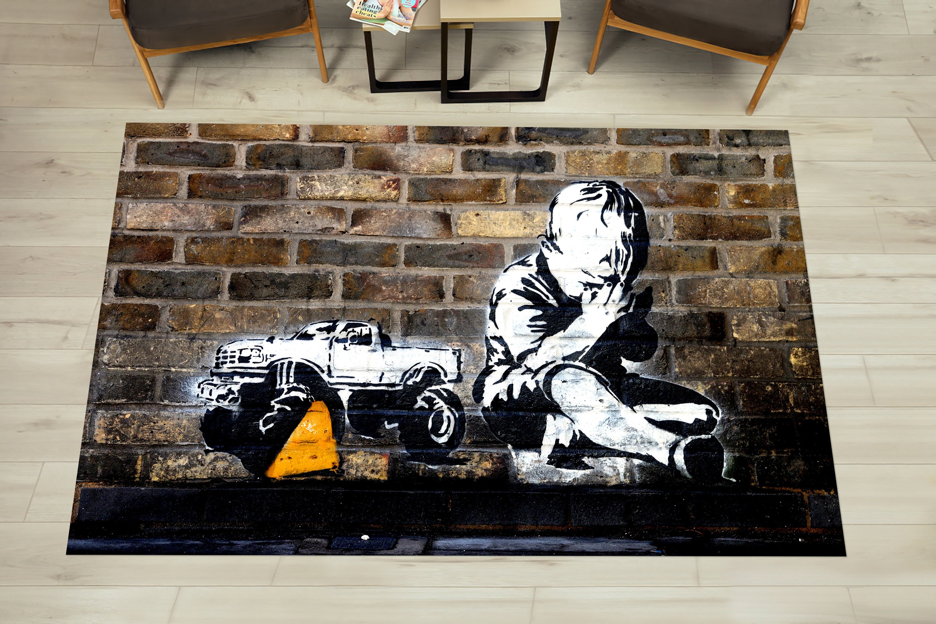 Banksy Praying Boy Rug Graffiti Rugs Street Rugs Anti-slip - Etsy