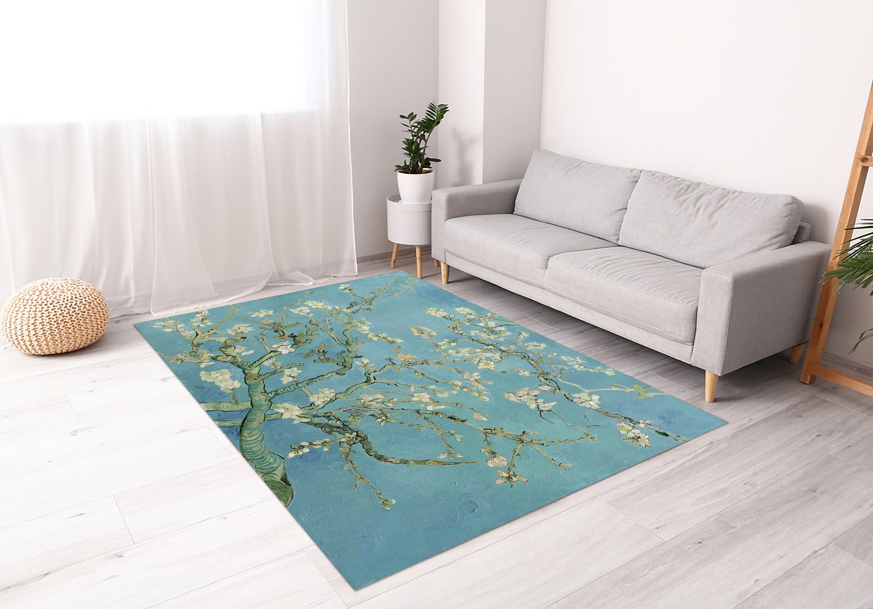 The Blossoming Almond Tree Rugs, Botanical Rugs, Van Gogh Rugs, Famous ...
