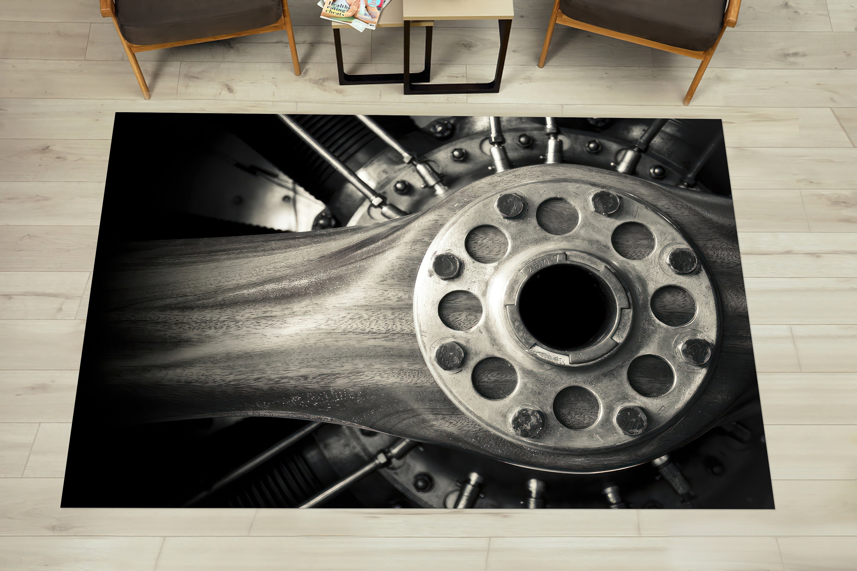 Airplane Propeller Rugs, Office Rugs, Aircraft Rug, Modern Rug ...