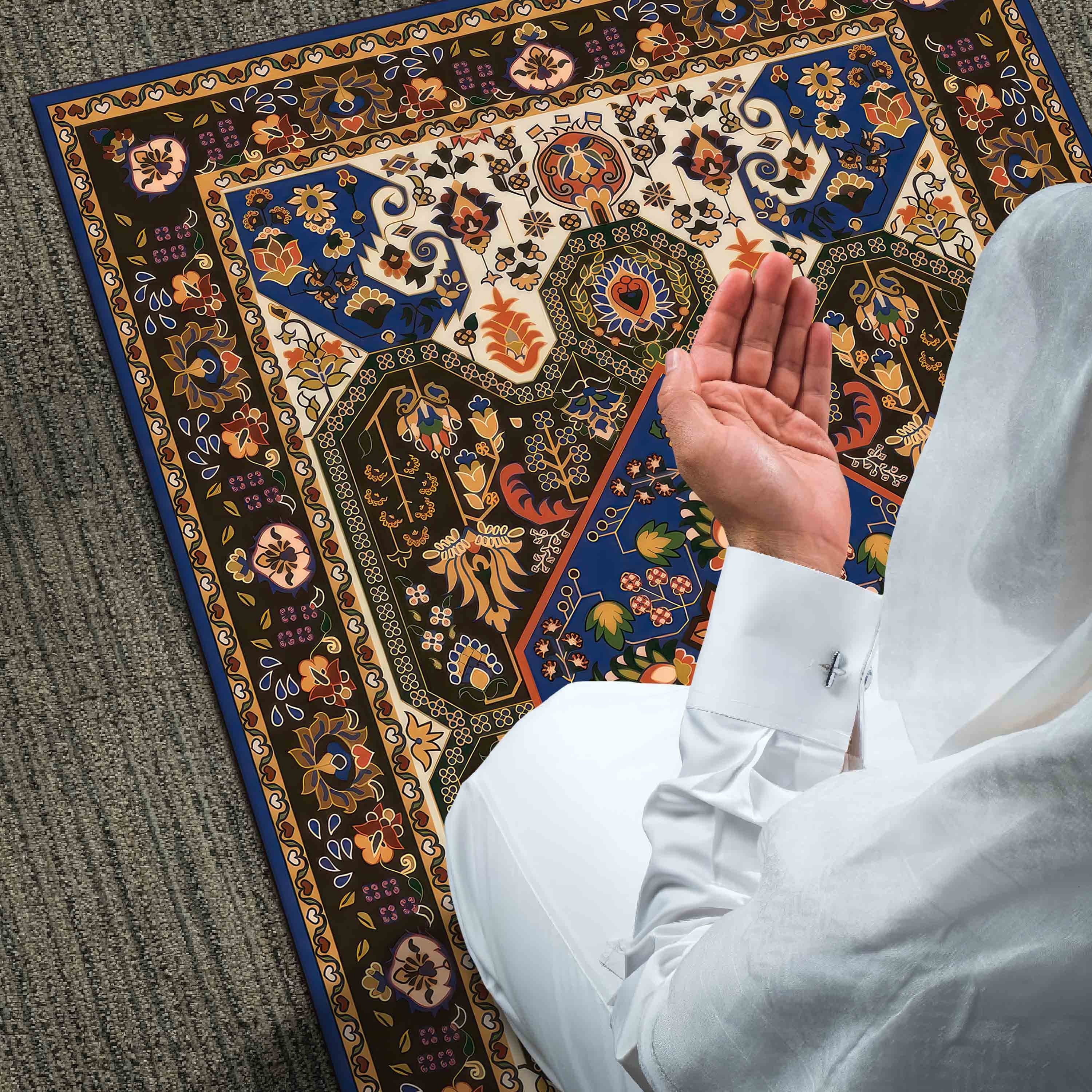 Prayer Rug, Worship Rug, Religious Rug, Modern Rug, Gift for Him ...