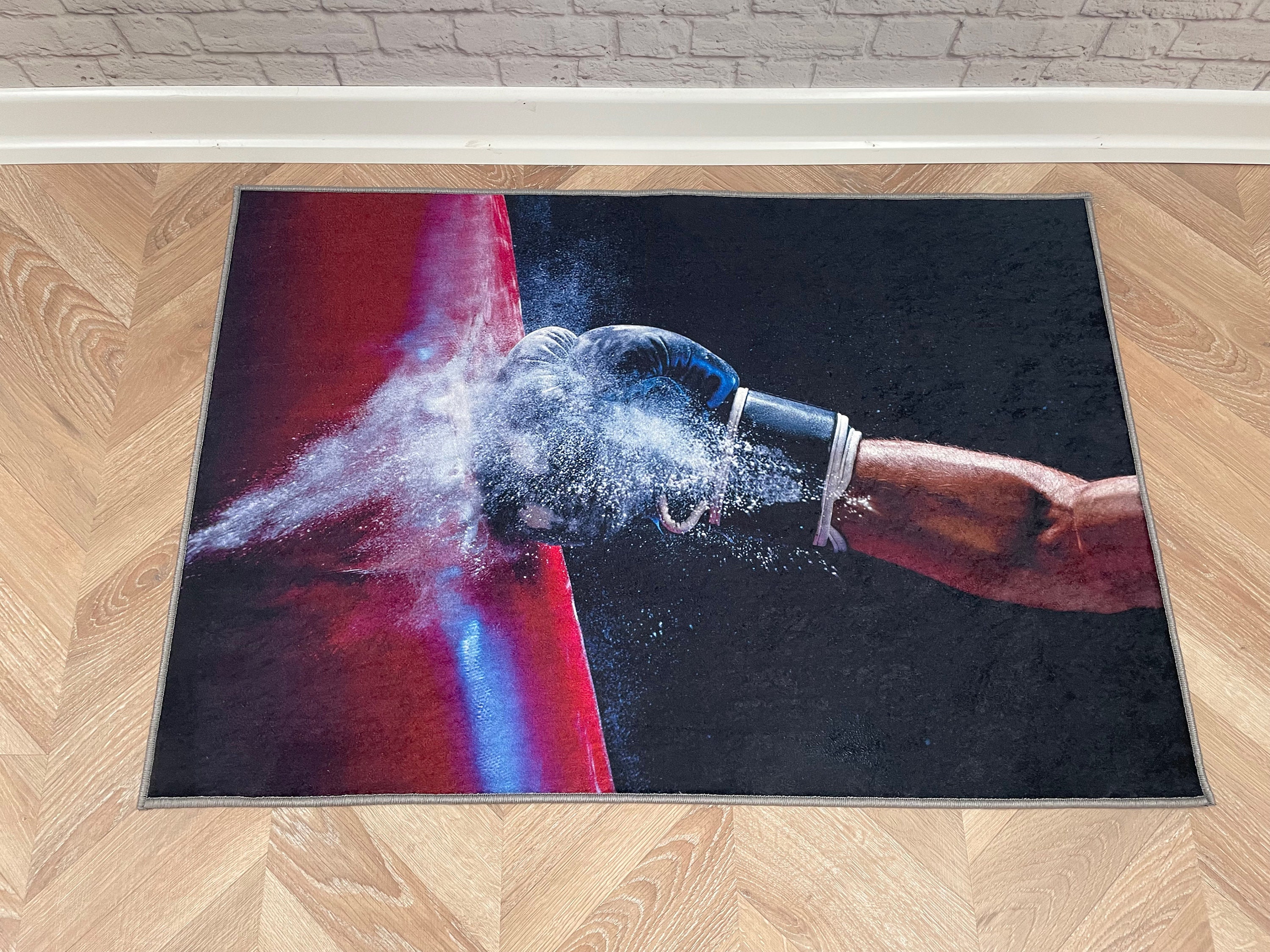 Boxing Rug, Boxer Rug, Boxing Gloves Rug, Motivation Rug, Popular Rug ...