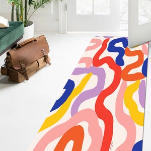 Keith Haring Rug, Colorful Rugs, Dancing Rugs, Graffiti Rug, Pattern ...