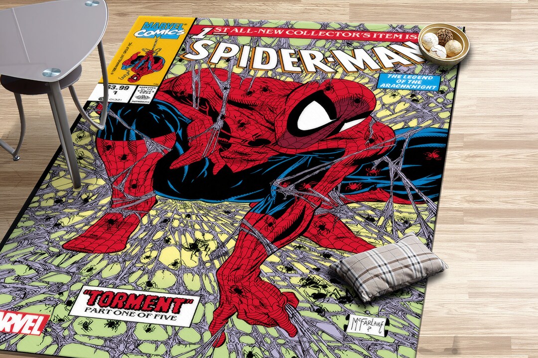 Spiderman Rugs, Cartoon Rugs, Boy Room Rugs, Kids Room Rug, Entry Rug ...