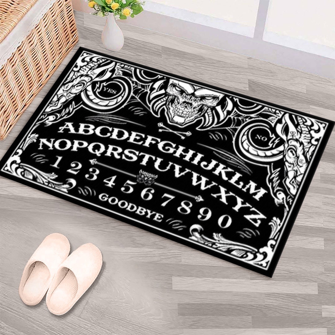 Alphabet Rug, Goth Occult Witchcraft Rugs, Halloween Gothic Rug, Modern ...