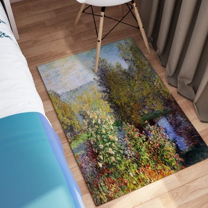 Claude Monet Rug, Corner of the Garden Rug, Montgeron Rug, Abstract ...