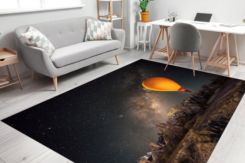 Cappadocia Hot Air Balloon Rug Milky Way Rugs Cappadocia - Etsy