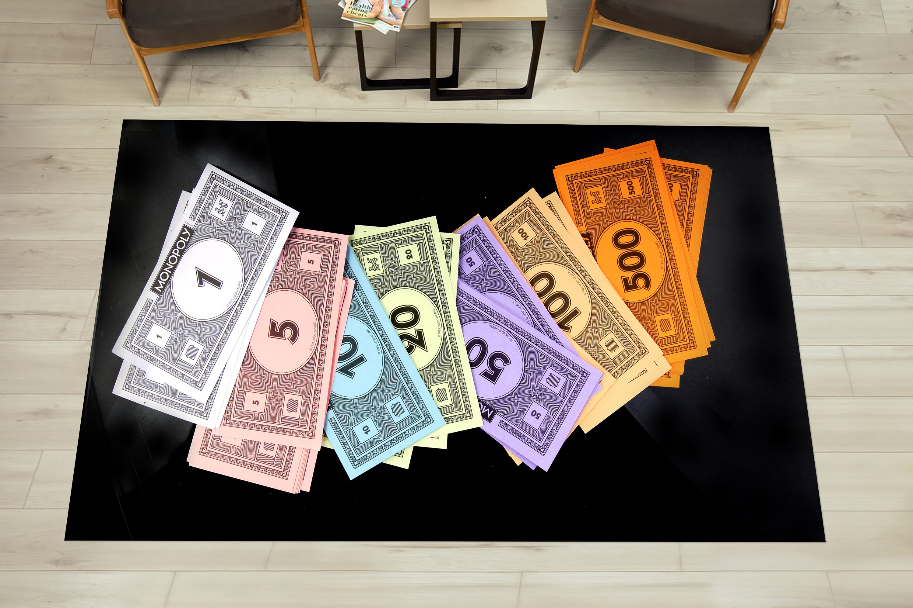 Monopoly Rugs, Money Rug, Game Room Rug, Modern Rug, Saloon Rug, Door ...