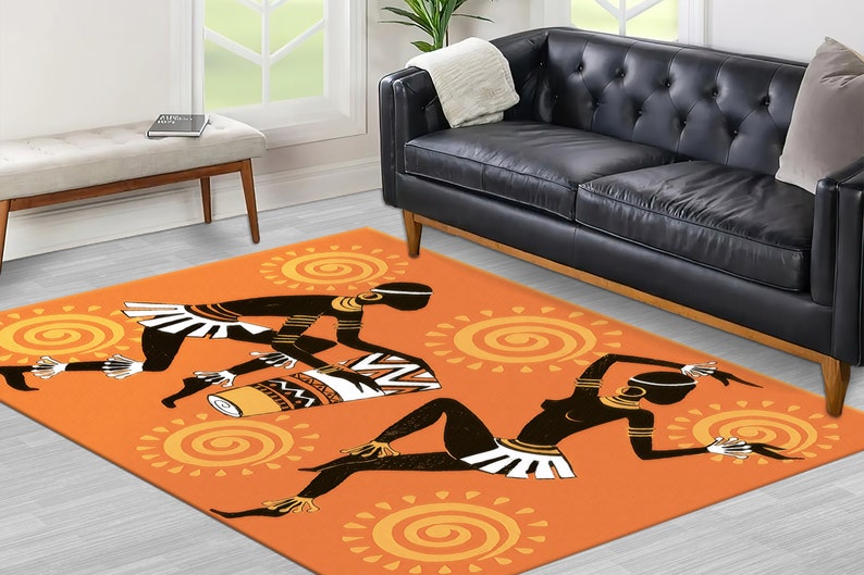 African Woman Rugs, African Couple Rugs, African Dancers Rug, Ethnic ...