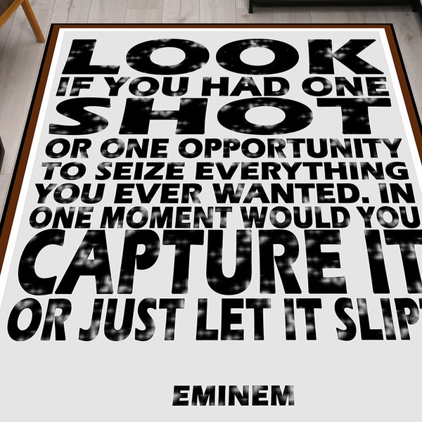 Eminem Rug - Etsy UK