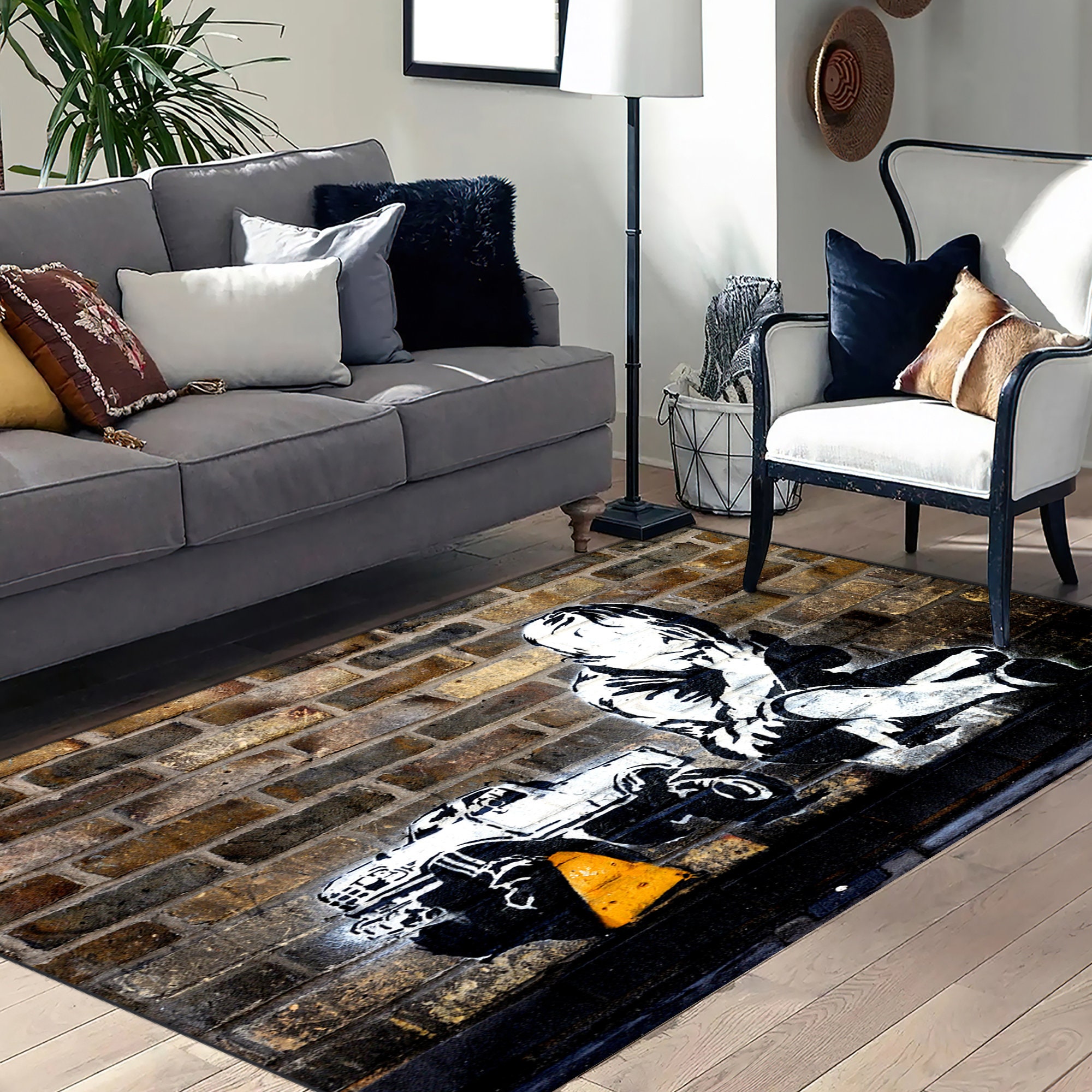 Banksy Praying Boy Rug Graffiti Rugs Street Rugs Anti-slip - Etsy