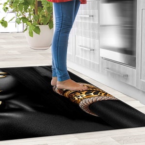Black Woman With Gold Makeup Rugs, Girl Room Rugs, Black Woman Rug ...