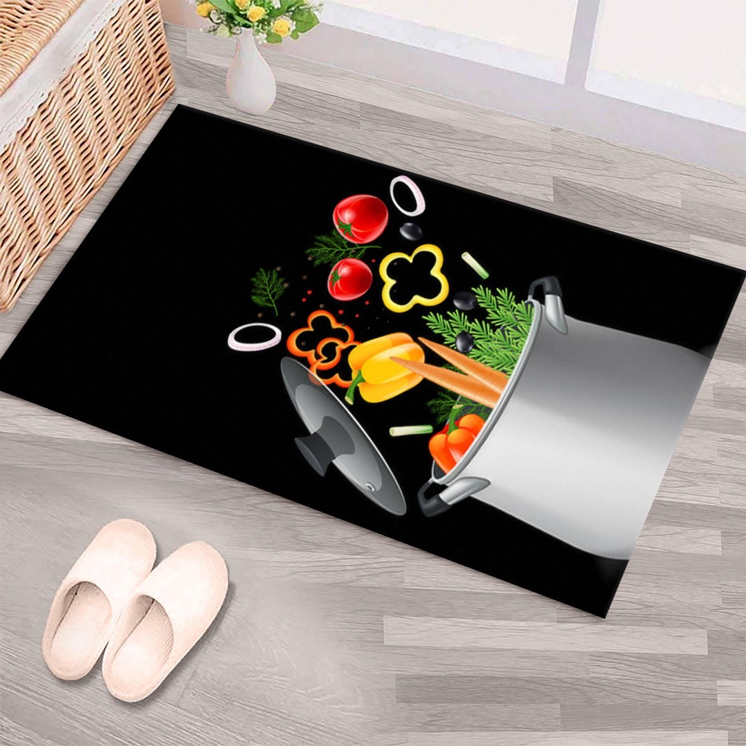 Cooking Rug, Food Rug, Spices Rug, Modern Rugs, Chenille Rug, Car Mat ...
