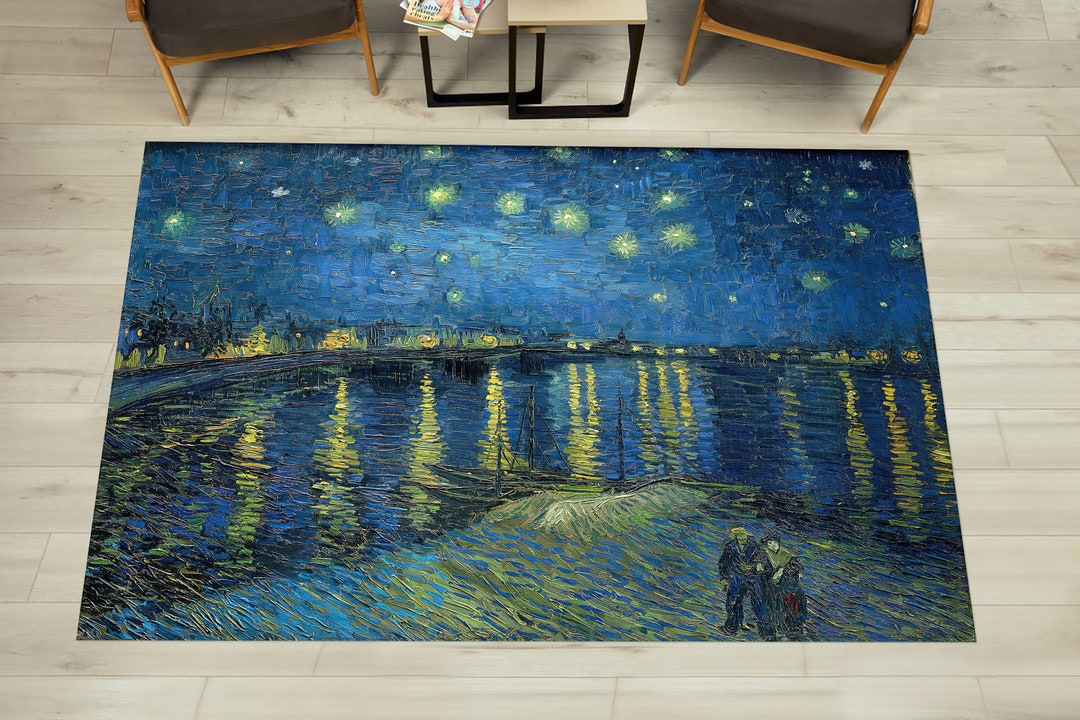 Starry Night Over the Rhone Rug, Starry Night Rugs, the Rhone Rug ...