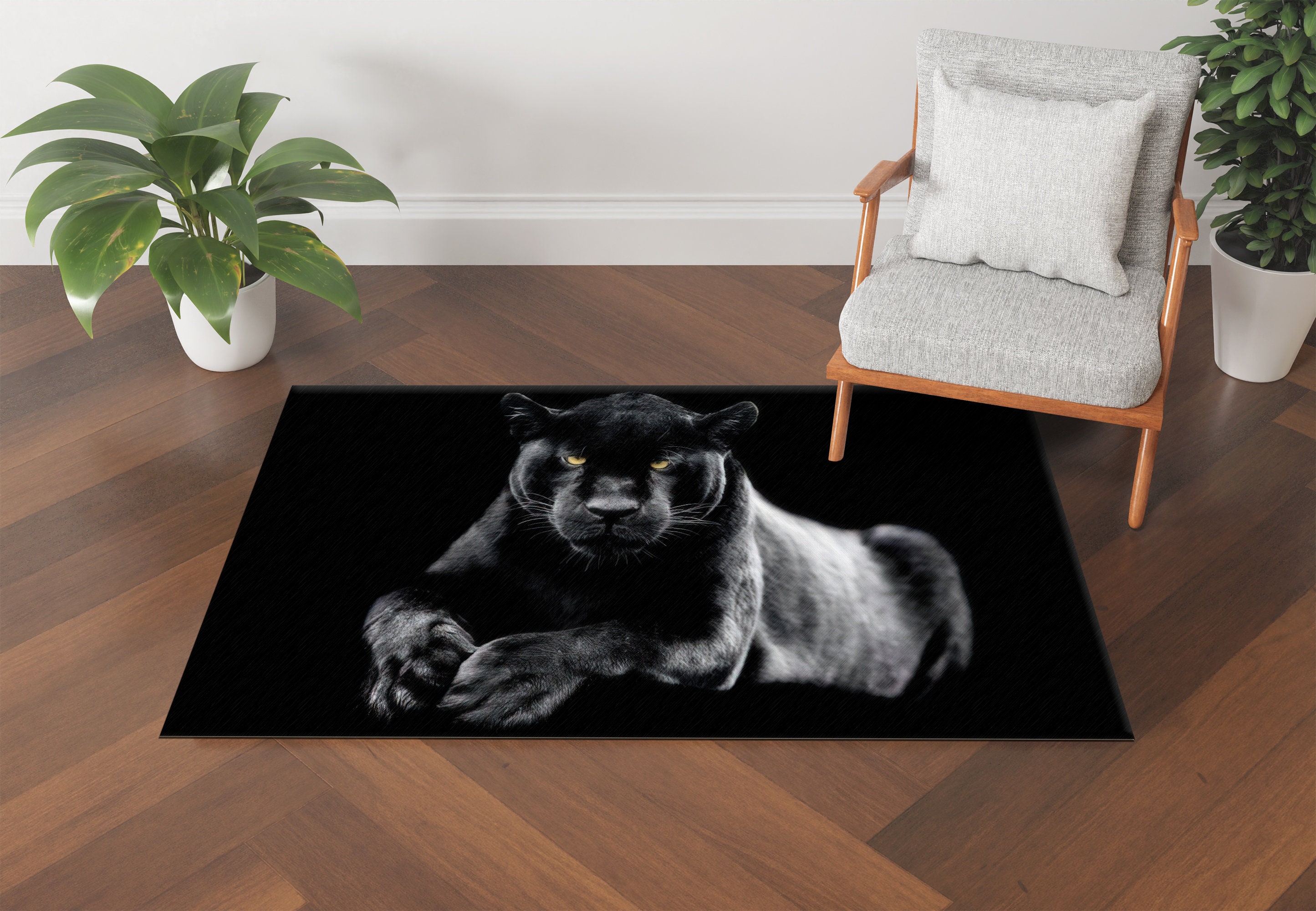 Jaguar Rugs, Black Rugs, Black Panther Rugs, Animal Rug, Pet Friendly ...