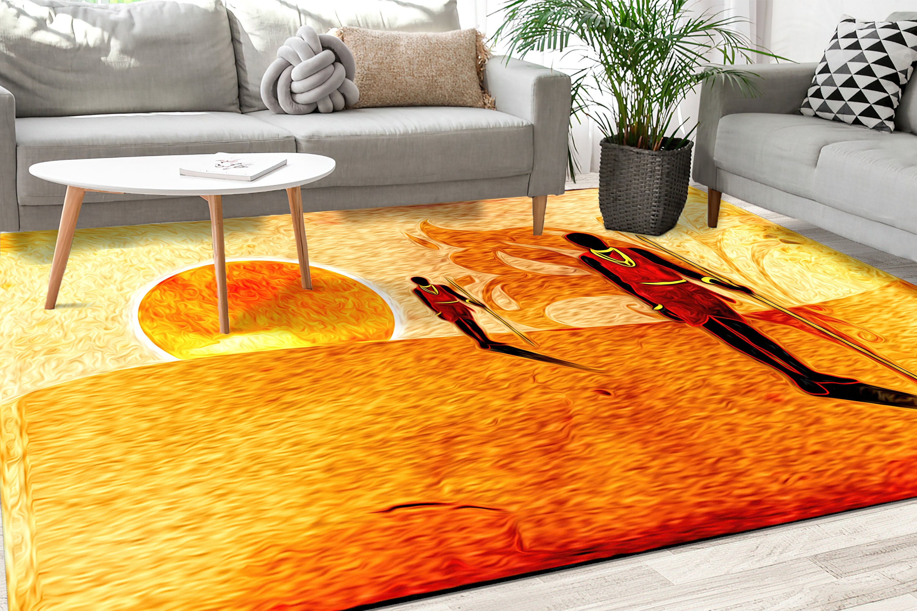 Desert Rugs, African Rug, African Man Rugs, Abstract Rug, Small Rug ...