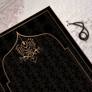 Black Prayer Rug, Modern Prayer Rugs, Prayer Rug, Muslim Home Rug ...
