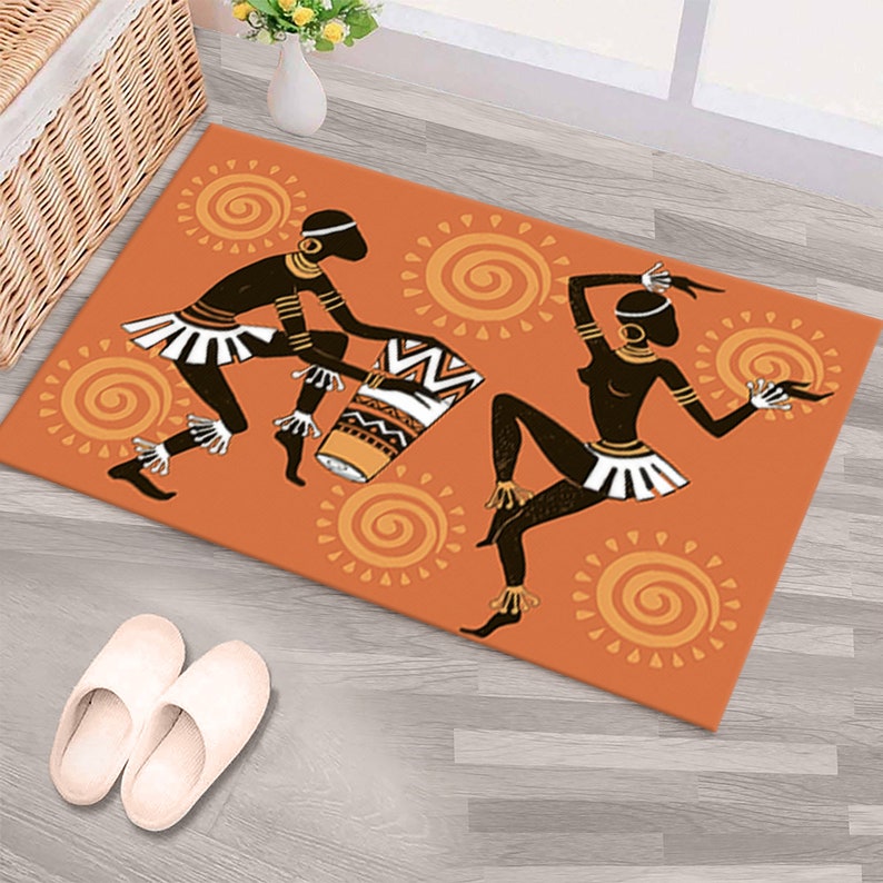 African Woman Rugs, African Couple Rugs, African Dancers Rug, Ethnic ...