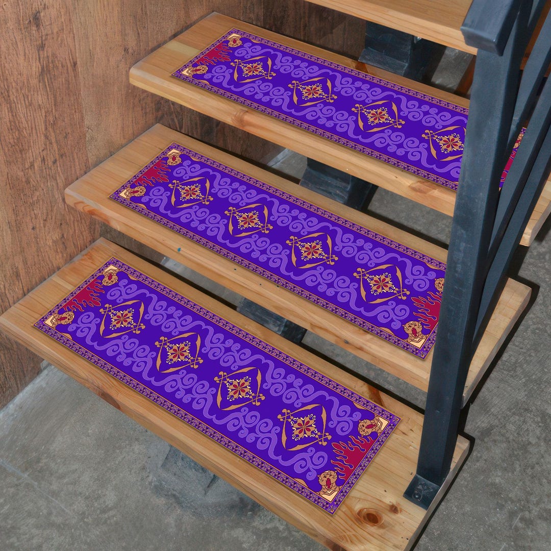Aladdin's and Flying Carpet Step Rugs, Purple Rugs, Flying Carpet Rugs ...