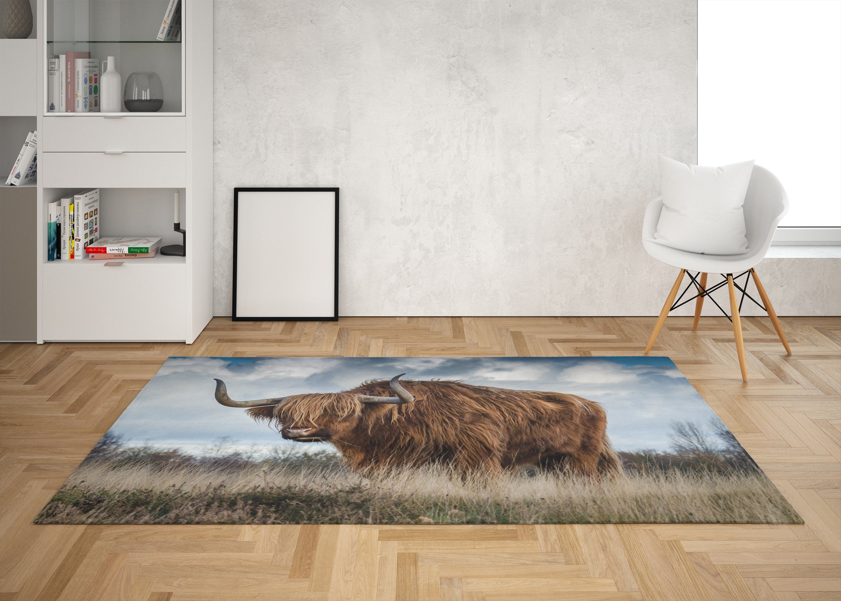 Bull Rug, Scottish Highland Rugs, Wild Bull Rug, Animal Rugs, Classic ...