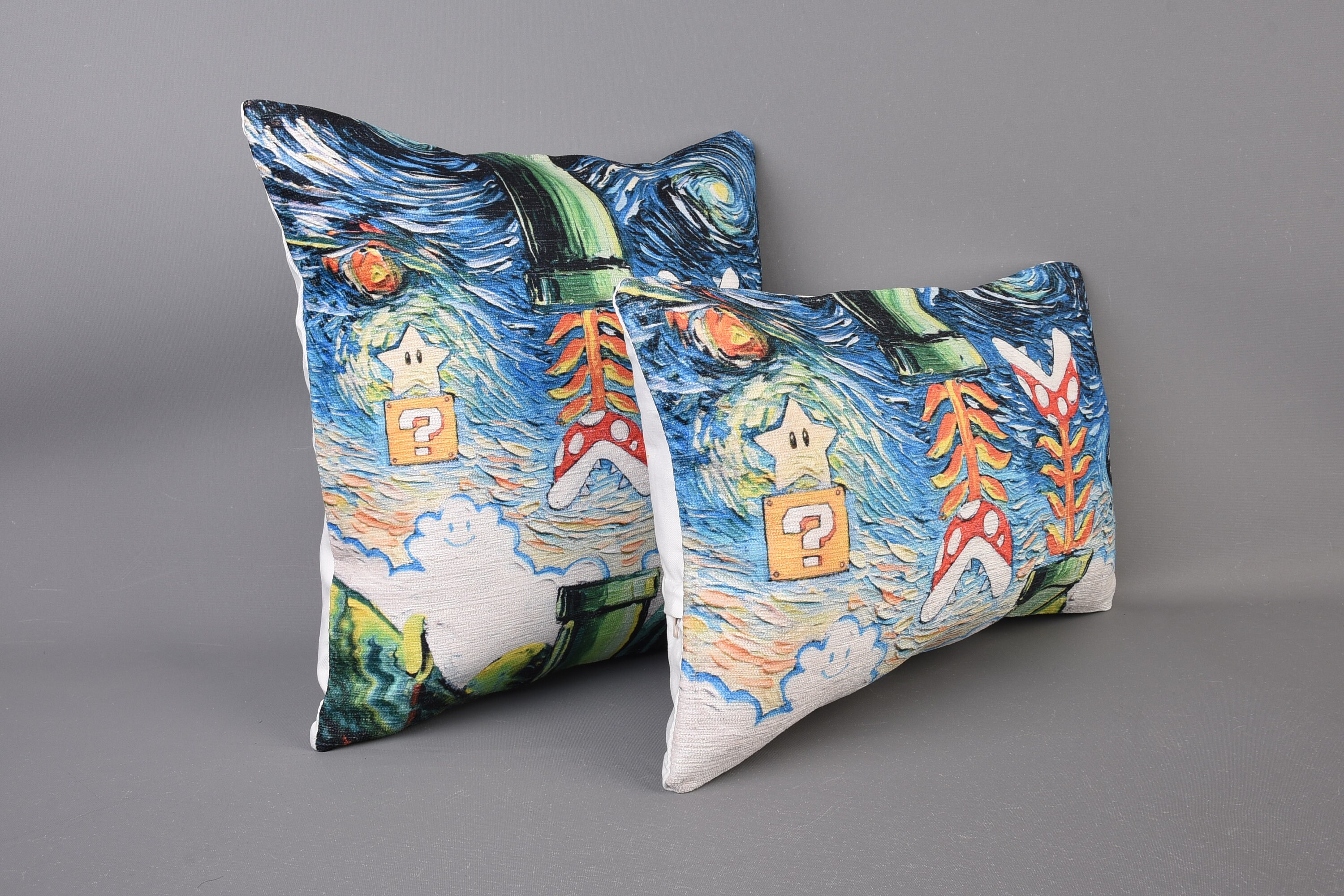 Mario Starry Night Pillow Game Room Decor Mario Bros Mario - Etsy