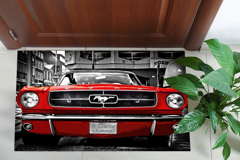 Ford Mustang Shelby Rug, Ford Mustang Rug, Man Cave Rugs, Car Rugs ...
