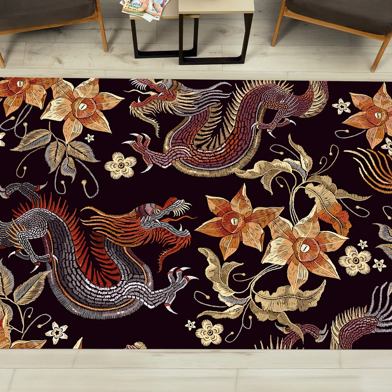 Chinese Dragon Rugs - Etsy